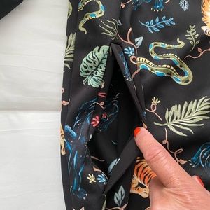 Jackets & Coats | Zara Man Black Tiger Panther Snake Jungle Bomber ...